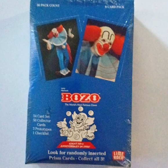 lime rock/BOZO | Toys | 994 Lime Rock Bozo The Clown Trading Card Box ...
